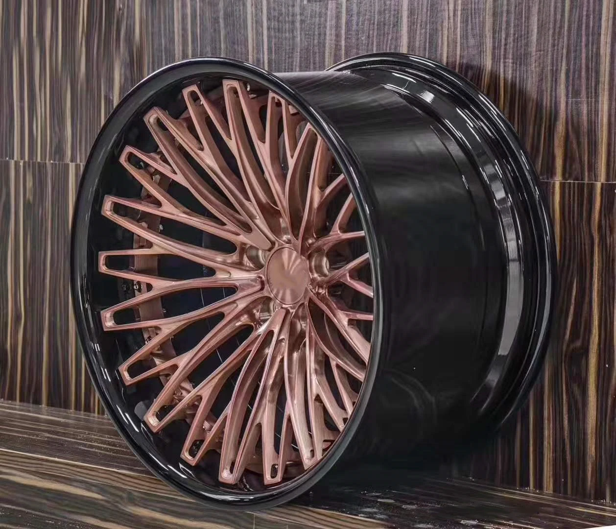 Customized 2 Pieces Forged Wheels For T6061 Slant Lip + Inner Barrel 18 ...