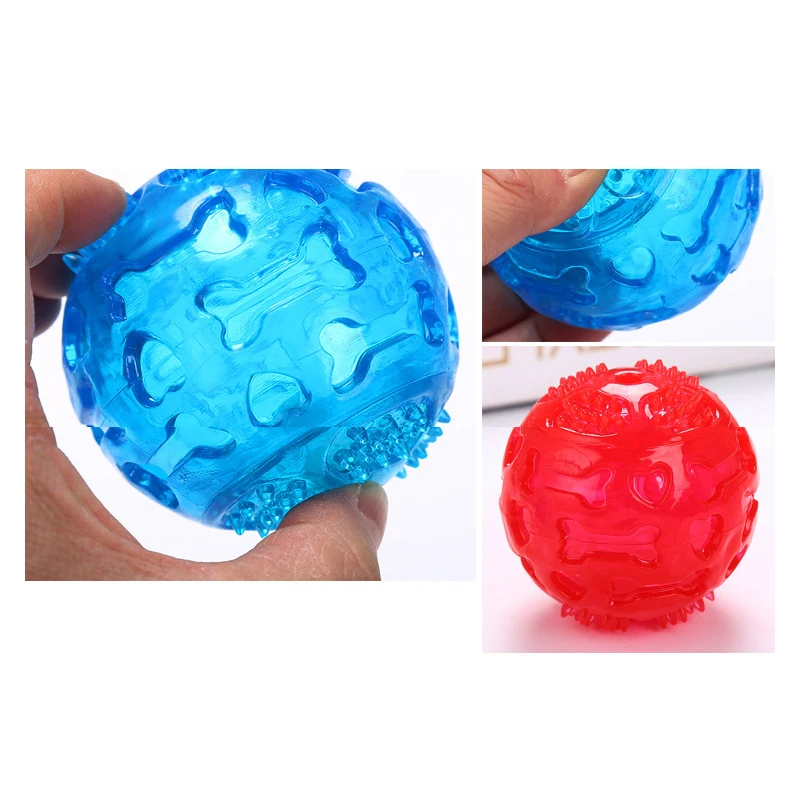 Tpr Bouncing Rubber Sounding Floating Durable Ball Dog Squeaky Toys For ...