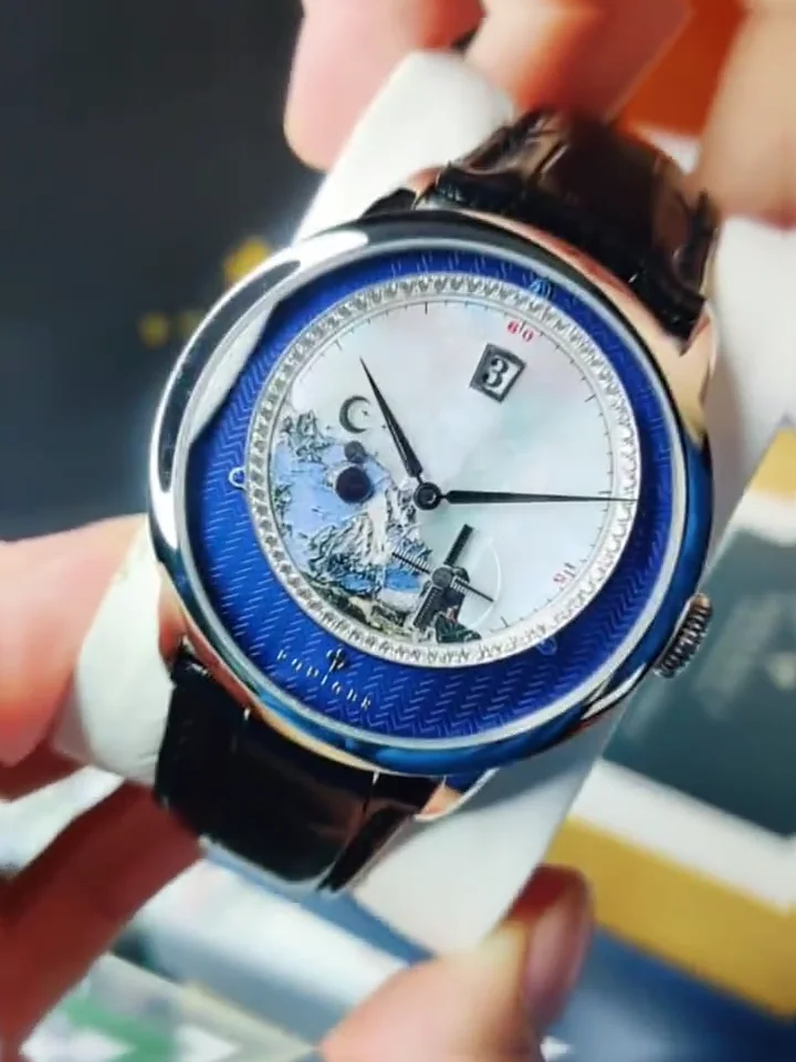 3d-printing Dial Diamonds Luxury Watch Men Automatic Mechanical Mens ...