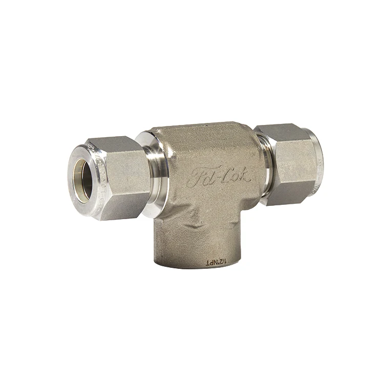 Wenzhou Swagelok Type 1/2 NPT Female Branch Tee Stainless Steel Pipe ...