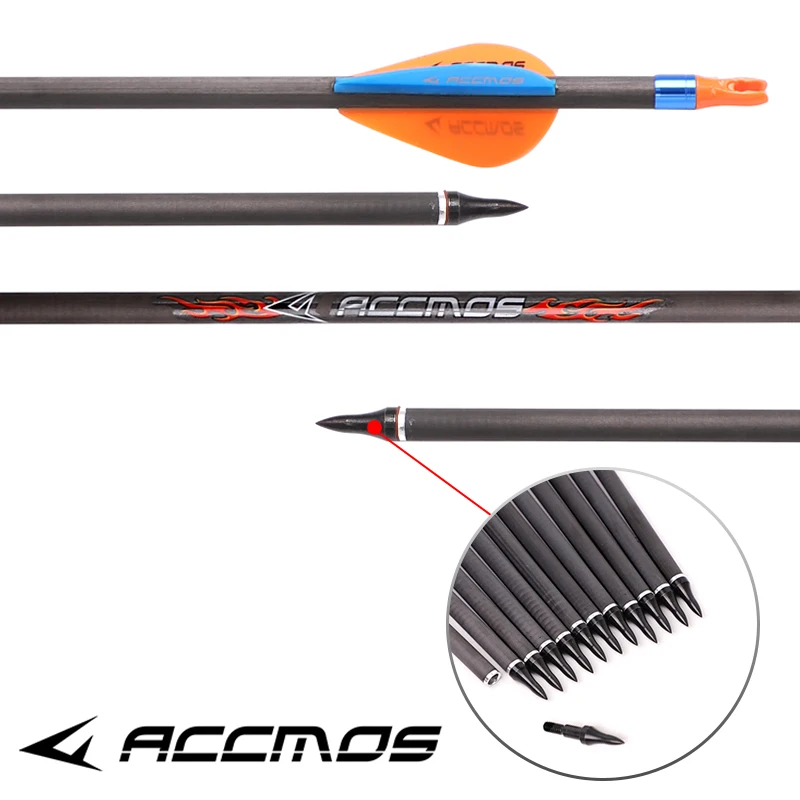 Accmos Pure Carbon Arrow Id 6.2 Spine 250 300 340 400 500 600 700 800 ...