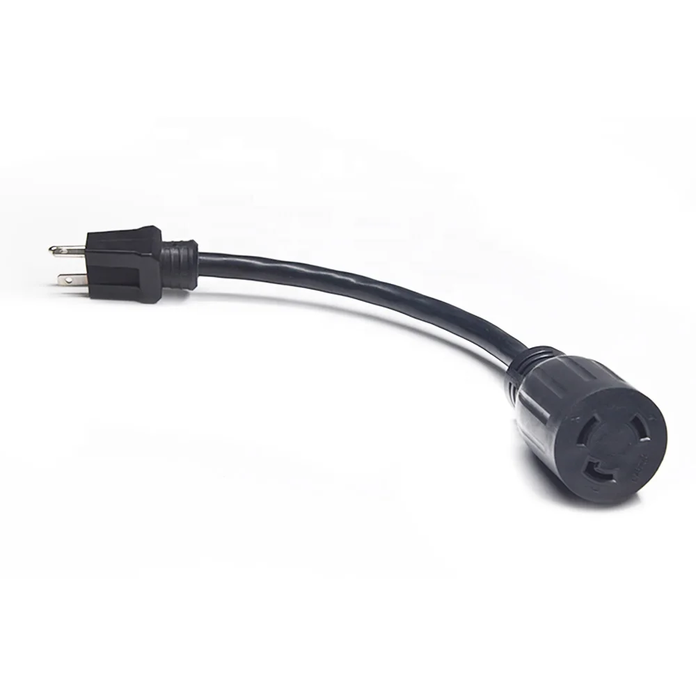 12" 5-20p 20 Amp 3-prong Plug To L6-30r 30 Amp Standard Generator ...
