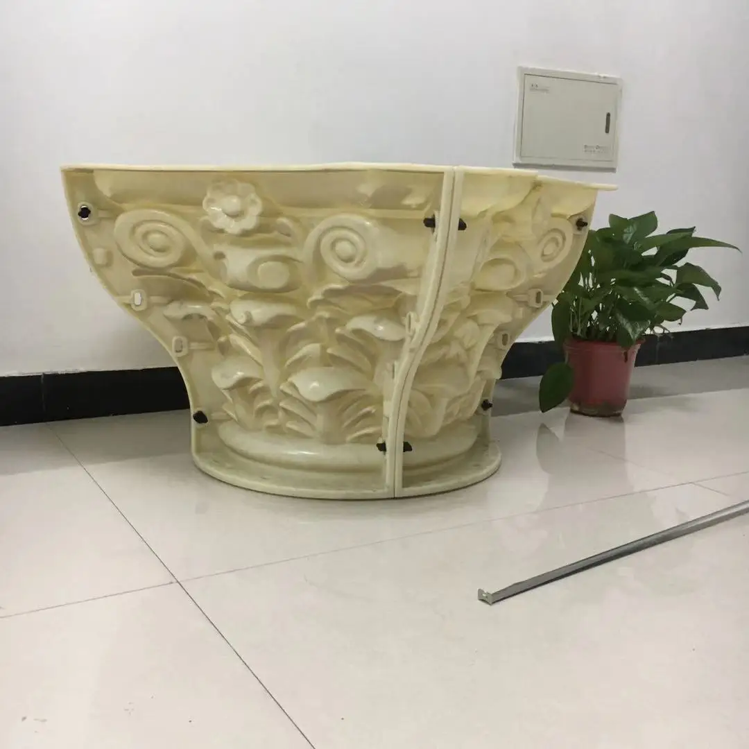 Decorative Round Roman Pillar Column Head Top Capital Design Concrete ...