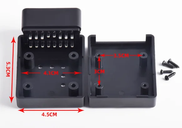 OEM Available 16 Pin Black OBD Connector OBD2 Enclosure Case OBDII ...