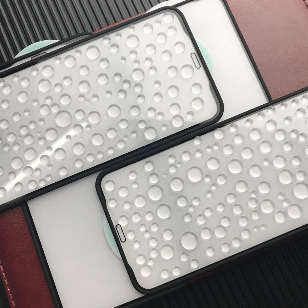 Liquid Silicone Bumper Full Cover Tempered Glass For Iphone 12 11 Pro ...