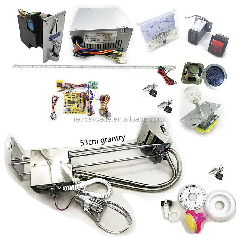 Claw Machine Crane Machine Parts 53/71/96/106 Cm Gantry Game Board Kit ...