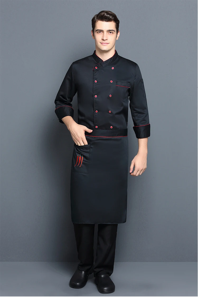 Custom Hotel Chef Uniforms with Embroidery Logos