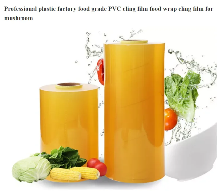 Hot Sale Pvc Mushroom Packing Cling Film Fresh Fruits Vegetables Pvc ...