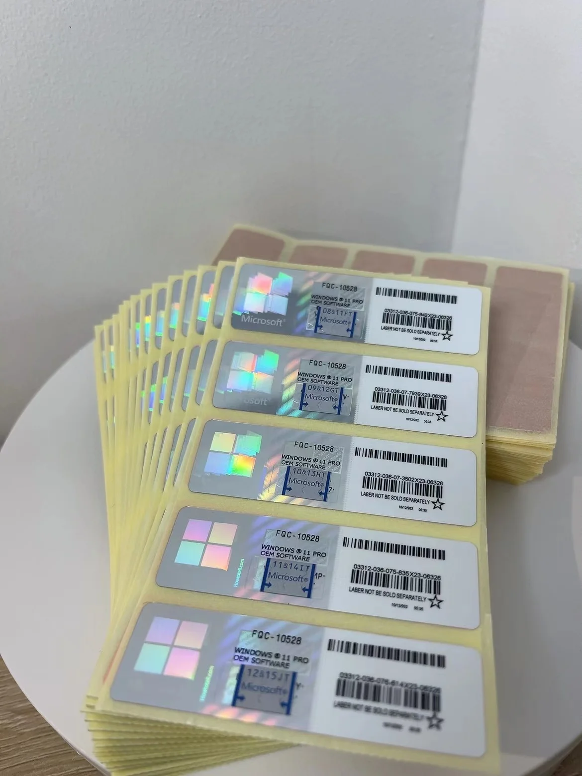 Windows 11 Pro Coa Sticker Global Online Activation(1 Pack= 10 Pcs) Win ...