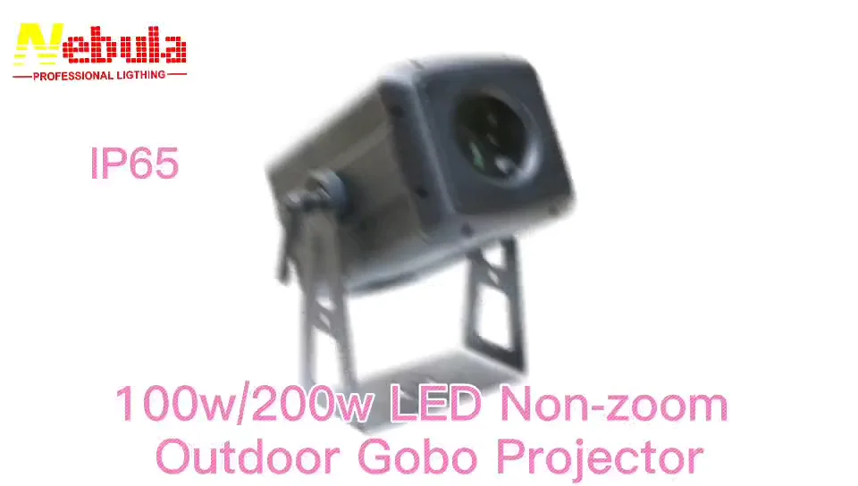 Nebula Lighting 100w Fixed Focus Ip65 Led Gobo Projector For Outdoor ...