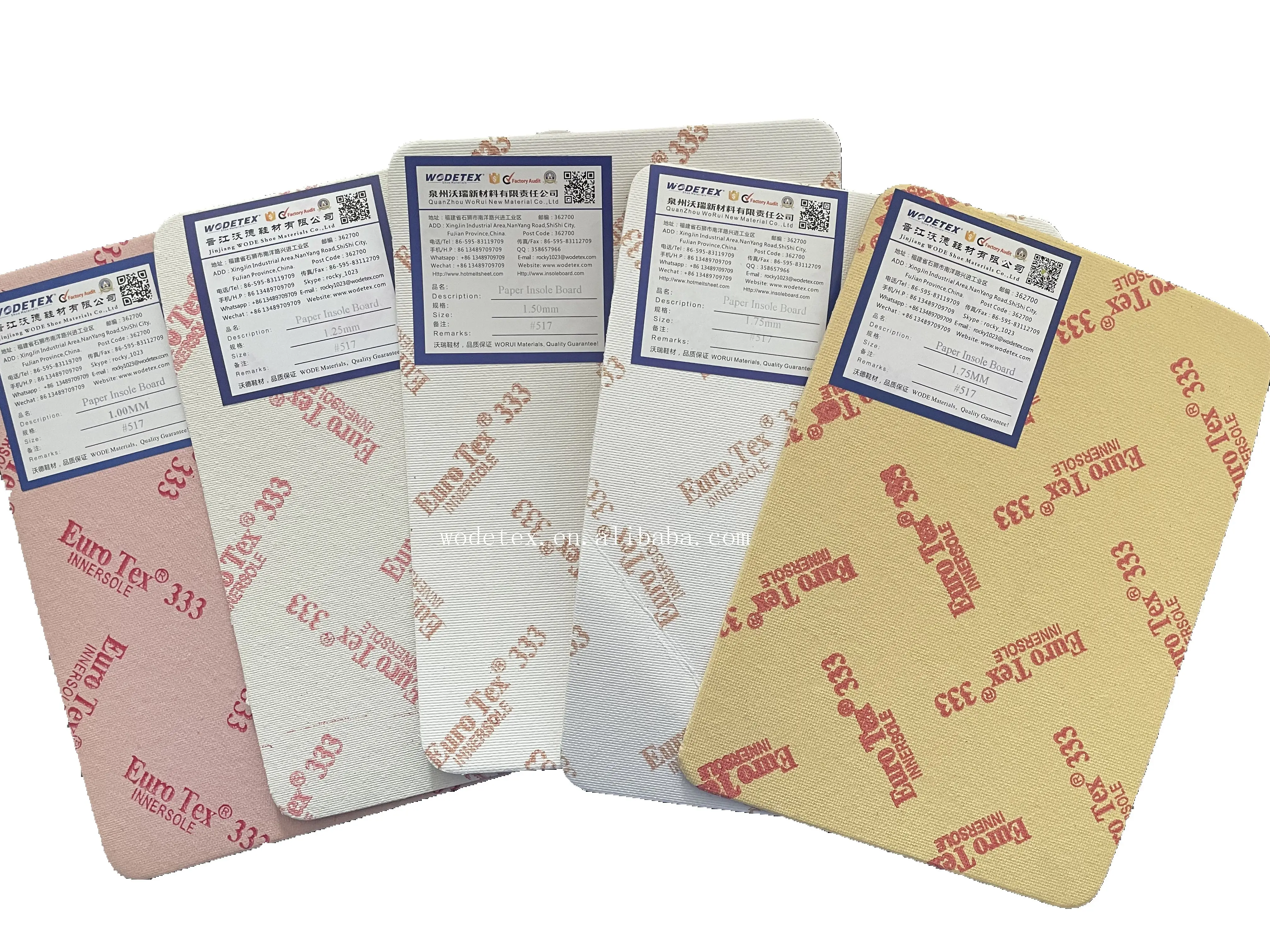 Texon Quality Paper Insole Board for Footwear - Durable & Comfortable