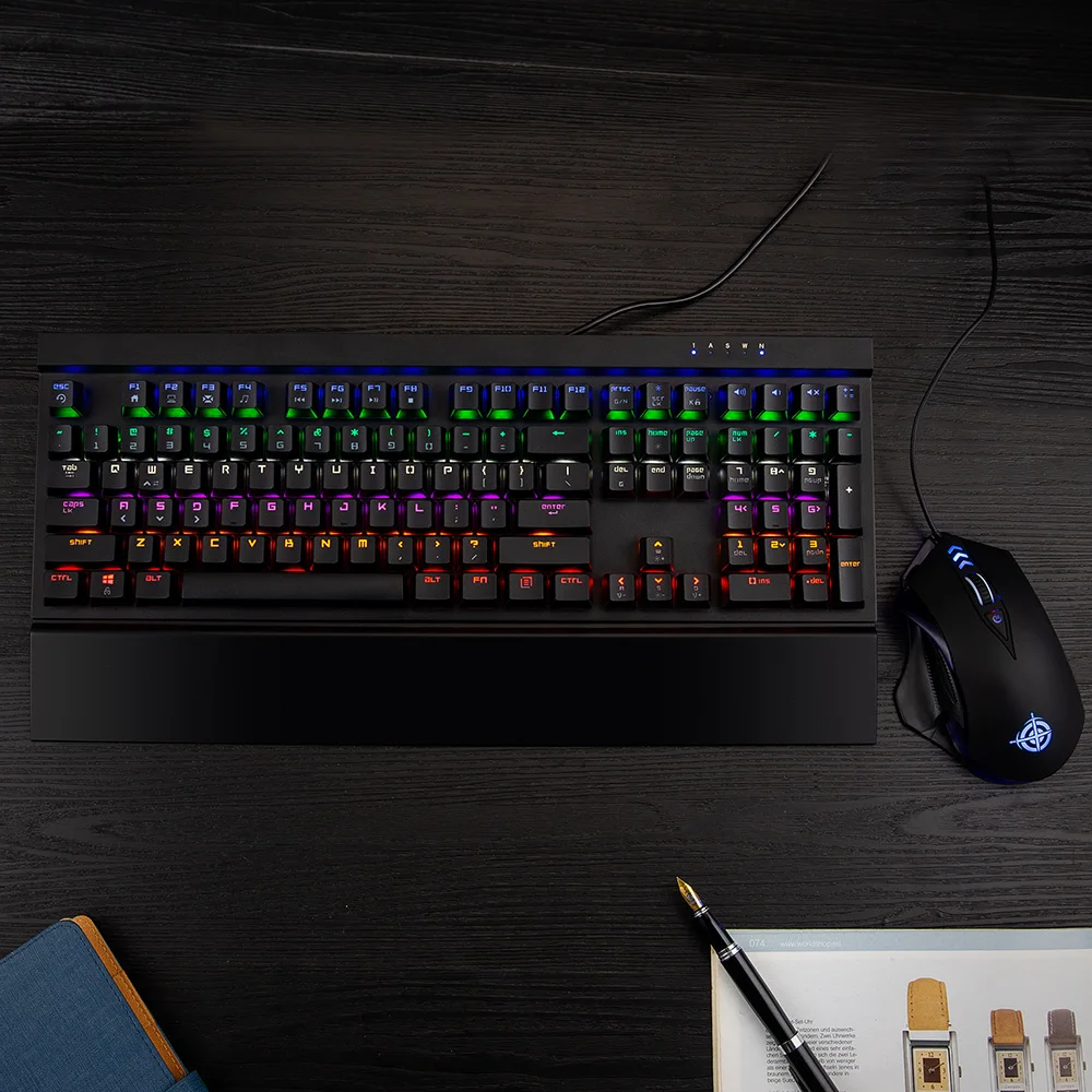 Full Size Keyboard Mk15 Durable Mechanical Gaming Keyboard Comfortable ...