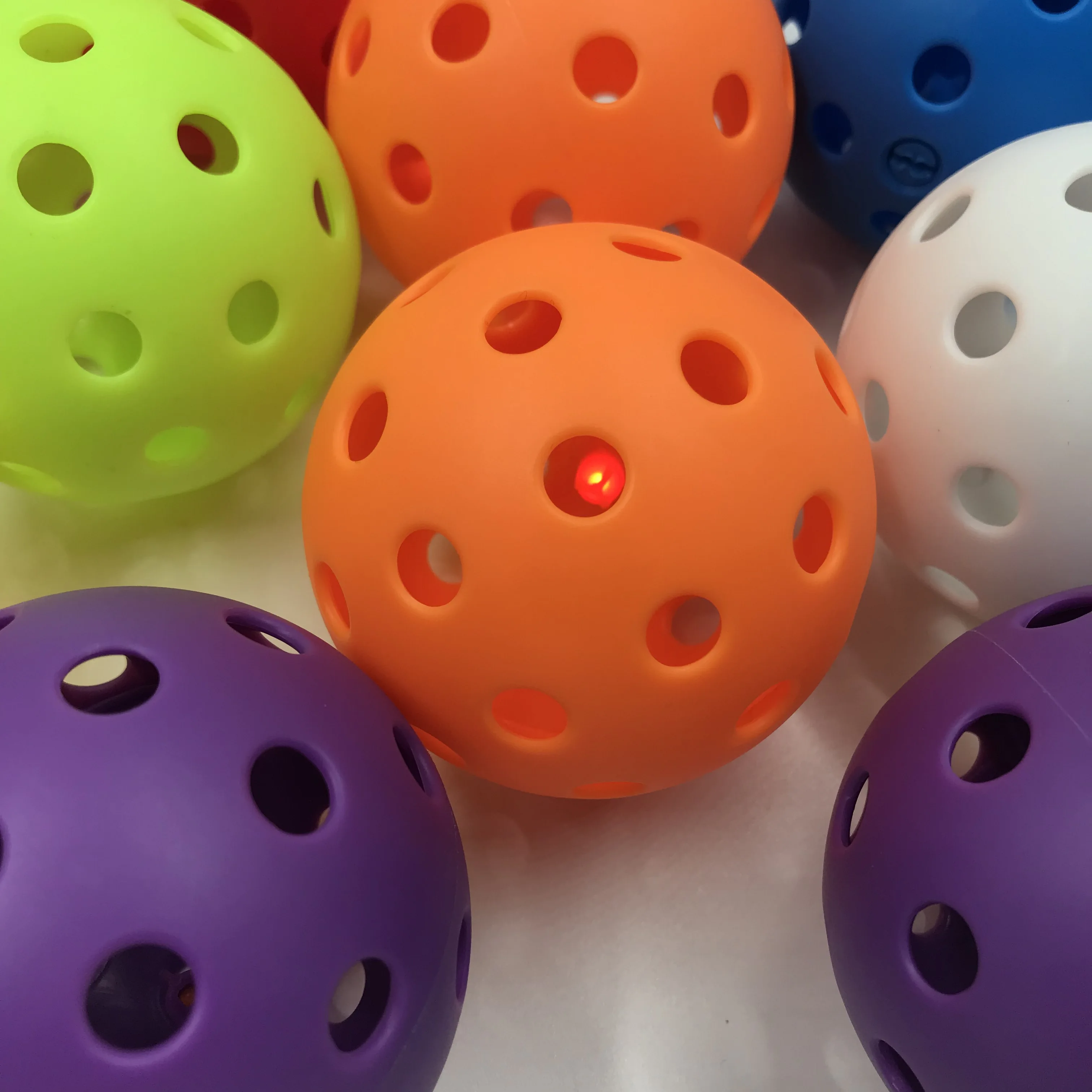 Luminous Pickleball,40 Holes Pickleball Glow At Night Pickleball For ...