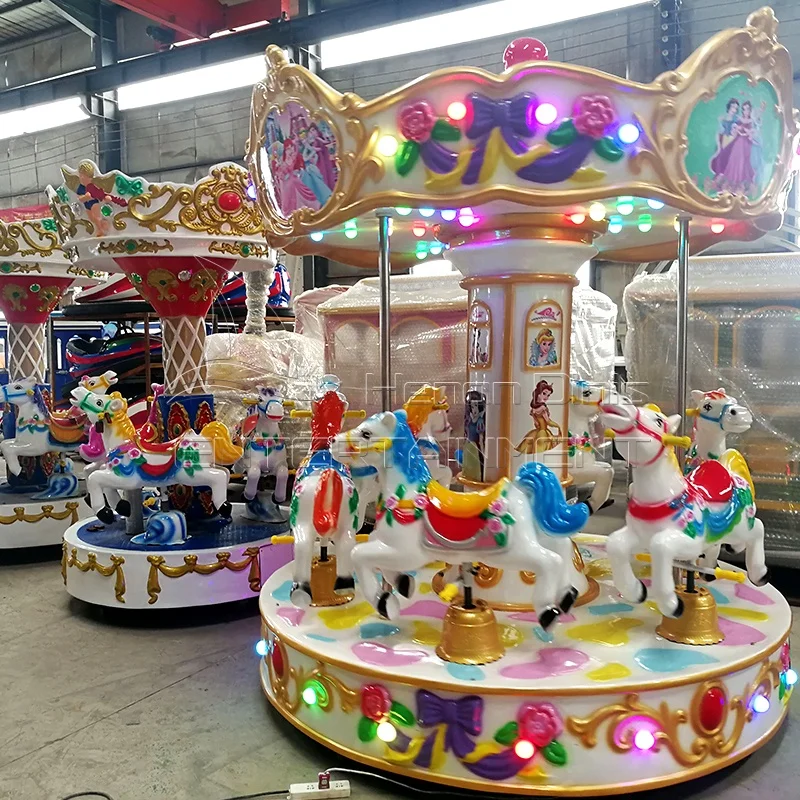 Six-seat Both Indoor And Outdoor Children's Small Carousel For Kids ...