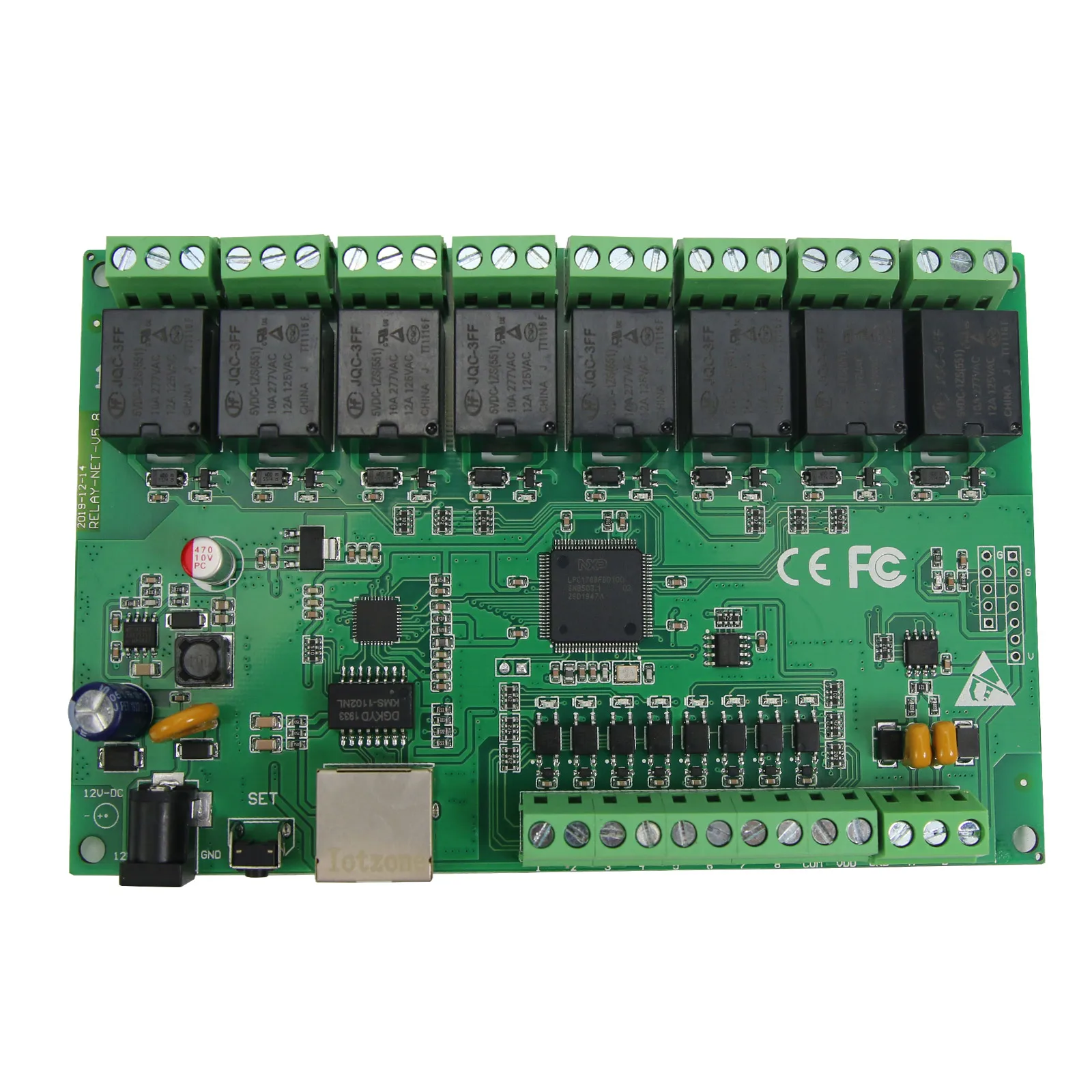 Relais IP 8 Canaux Ethernet RJ45 - 1 An Garantie - Poids 0.3kg