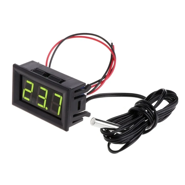 12V Digital Fish Tank Water Temperature Meter Electronic Counter ...