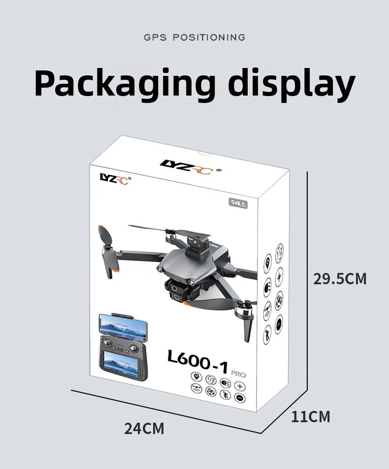 L600-1 PRO GPS Camera 1080p - Drones with 4K & Obstacle Avoidance