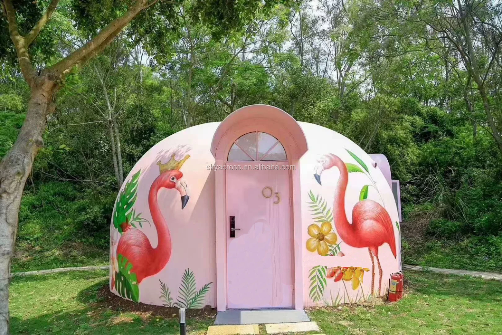 Prefab Hotel Dome House Home Use Round House - Buy Luxury Glamping ...