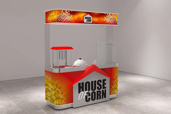 Mobile Coffee Cart - Stylish & Functional Display Stand
