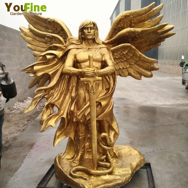 Bronze Six Winged Guardian Angel With Serpent Fantasy Sculpture - Buy ...