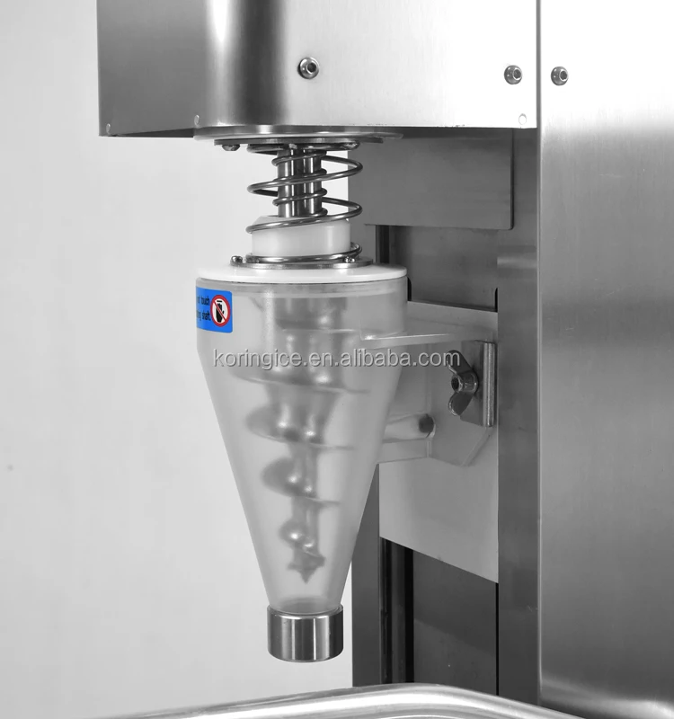 Swirl Drill Ice Cream Mixer/gelato Frozen Yogurt Real Fruits Ice Cream ...