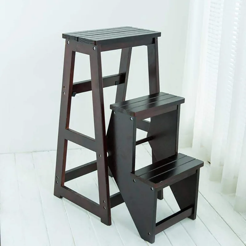 Bamboo Wood Three Stair Stools/climb Stools,Step Stools - Buy Bamboo ...