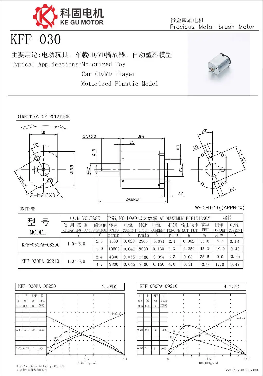 Fc 280sc 18180 Dc Motor 12v Side Mirror Folding Motor And Ft-280 Micro ...