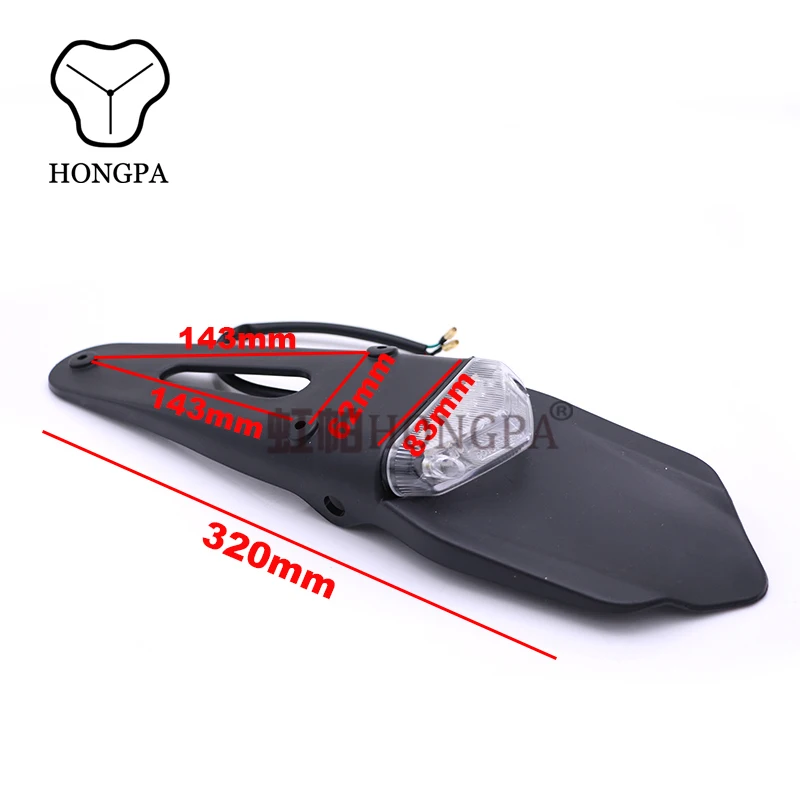 Motorcycle 12V LED Tail Signal Light Brake Light Plastic Rear Fender ...