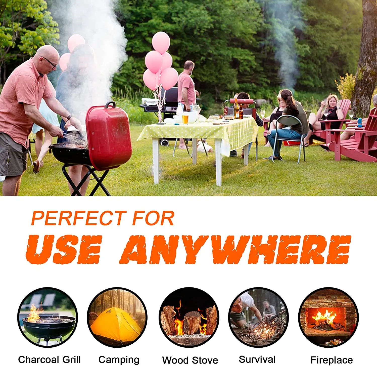 White Cubes Flammable Barbecue Firelighter For Grill Fireplace Stove ...