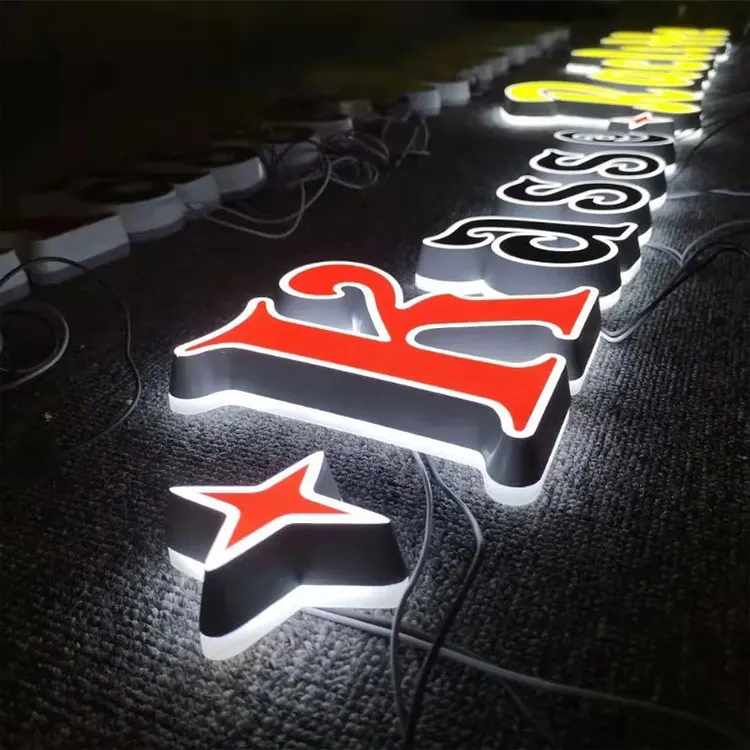 Custom Engraved Laser Cut LED Acrylic Letter Signs