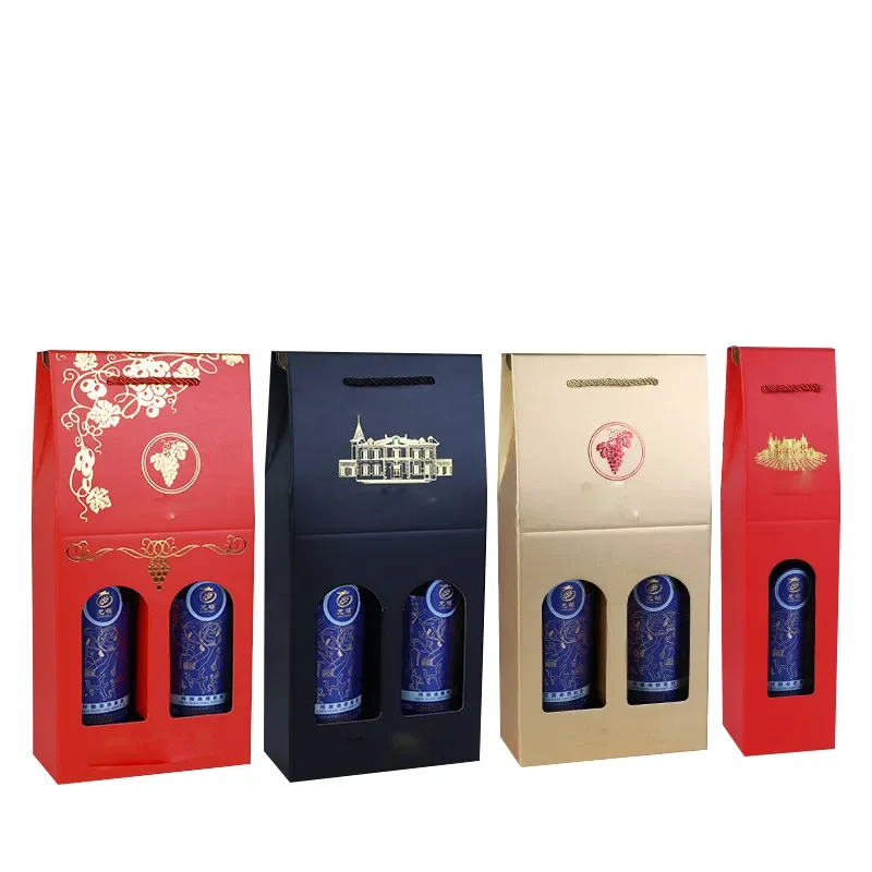 Custom Luxury Portable Gift Champagne Alcohol Whisky Gift Boxes