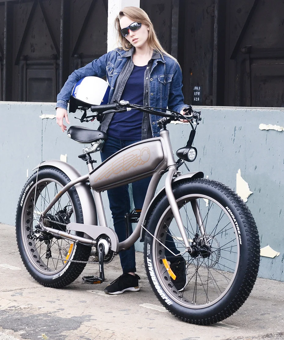 48v Velo Chopper Retro Frame E-bike Electric Motor E Bicycle Electrique ...