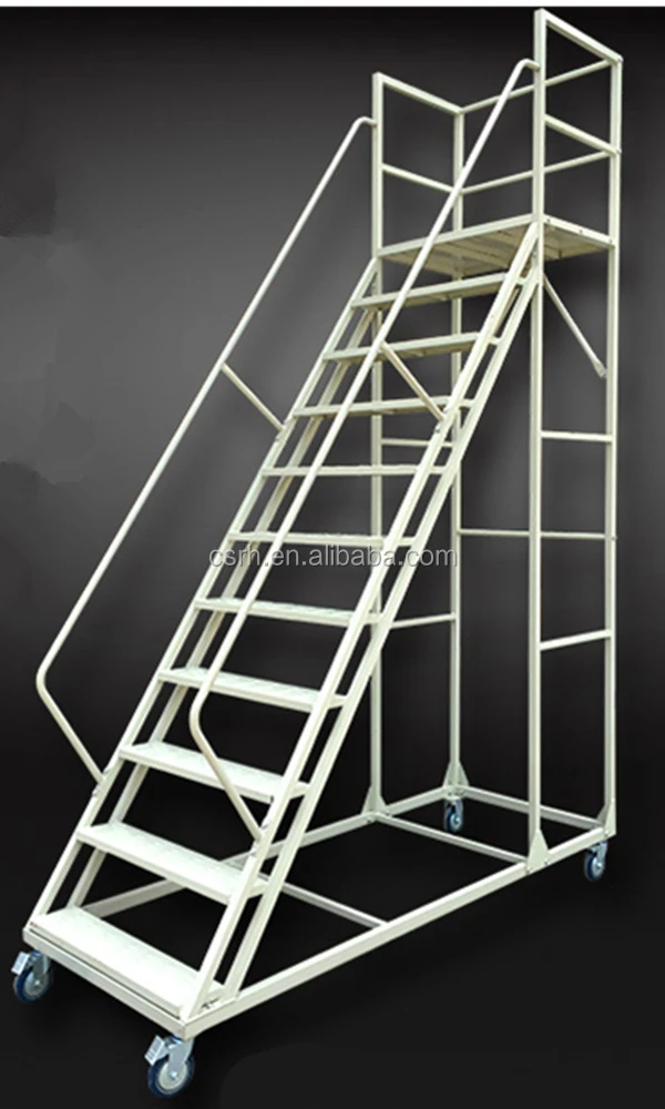 RUHAO RH-LT2.5M Steel Ladder - Durable & Safe for Warehouses
