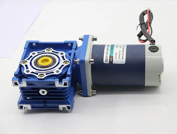 12v/24v 200w Dc Worm Gear Motor With Rv30 Speed Control,High Torque And ...
