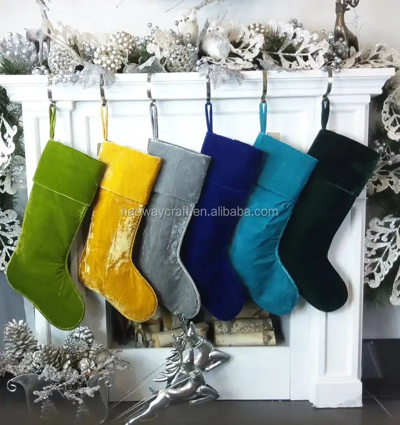 Wholesale Custom Monogrammed Velvet Christmas Stockings