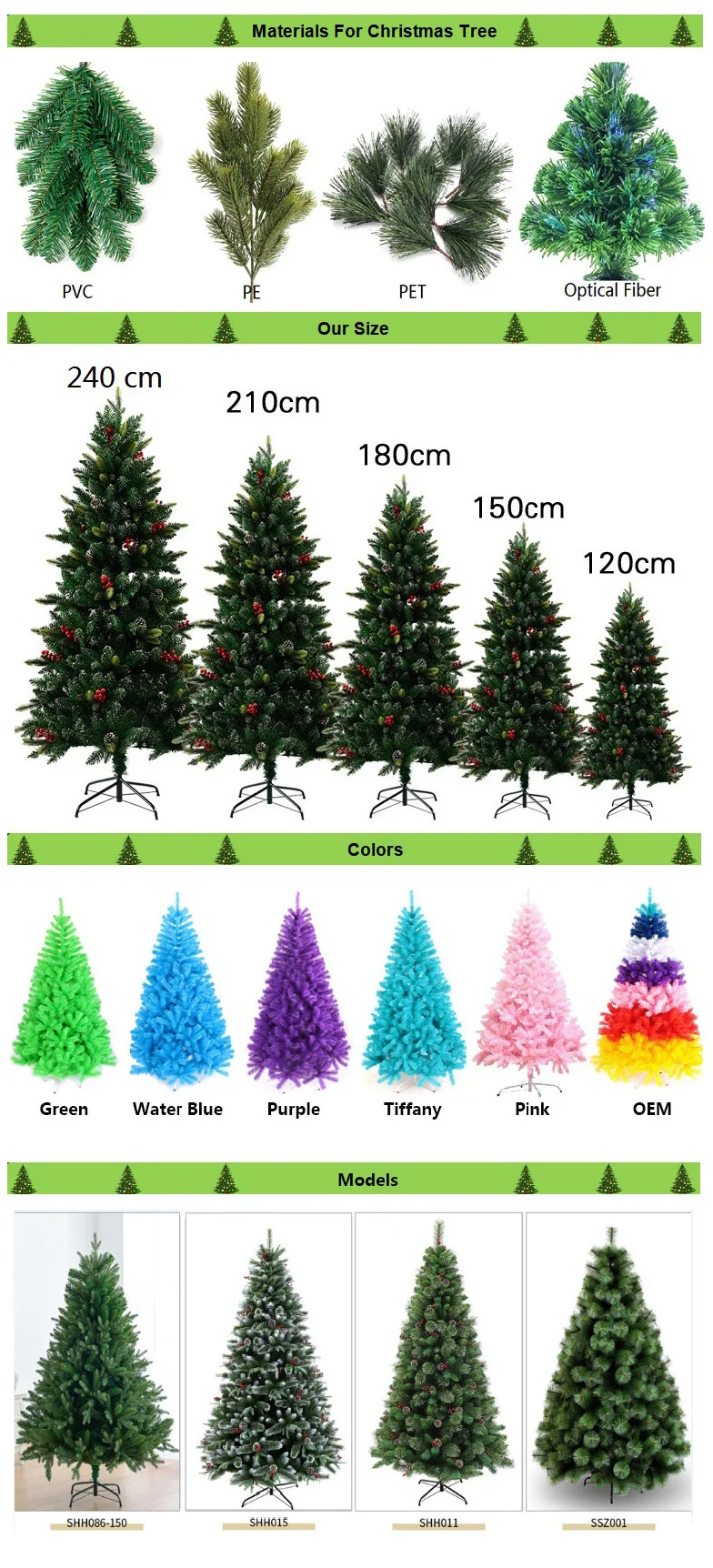 20ft 30ft Giant Pvc High Quality Metal Frame Christmas Tree For Outdoor ...