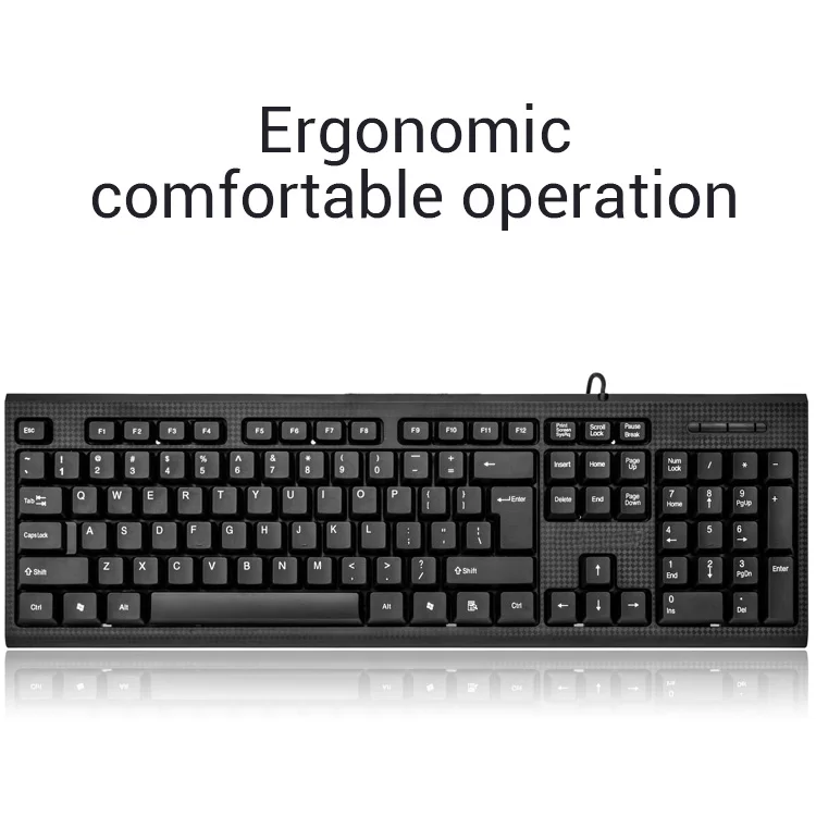 Standard Wired Usb Keyboard Office Universal Waterproof Full-size ...