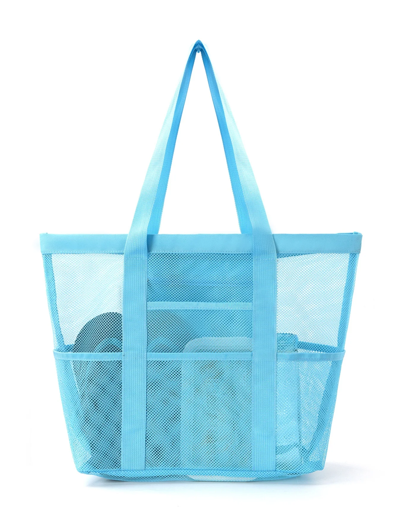 Fashionable Portable Mesh Beach Bag for Women Large Waterproof Sand ...