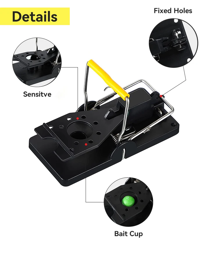 Hot Sell Mouse Traps Indoor ABS Reusable Plastic Mouse Trap High ...