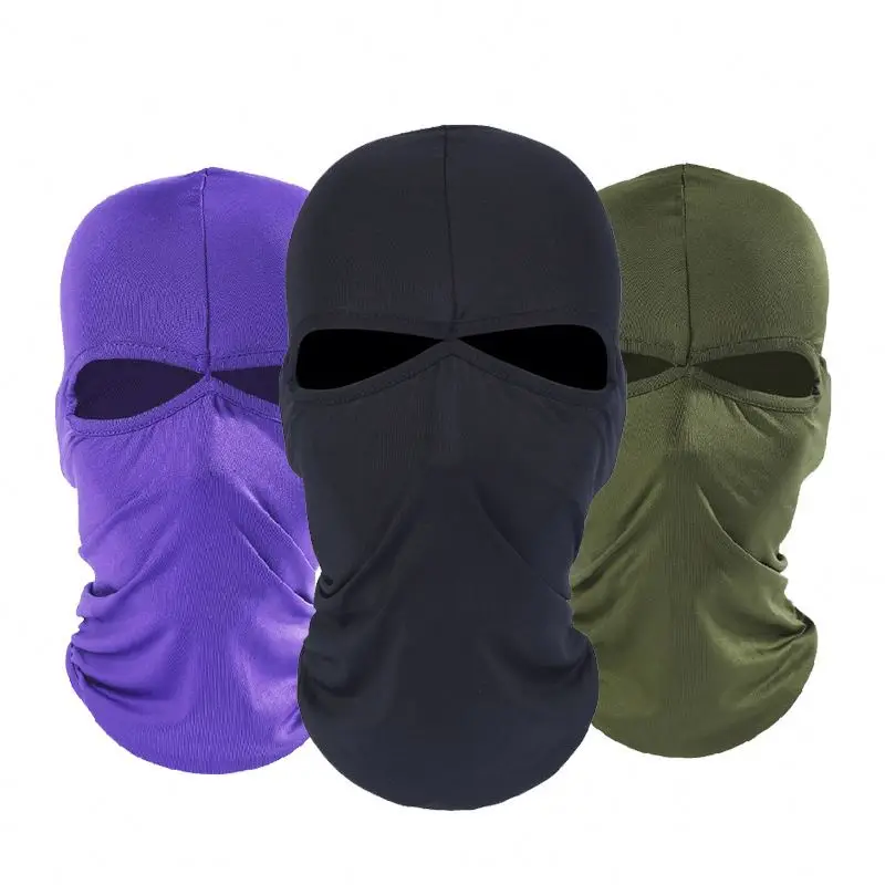 Custom Logo Face Mask Knit Full Face Cover 2 Hole Balaclava - Buy ...