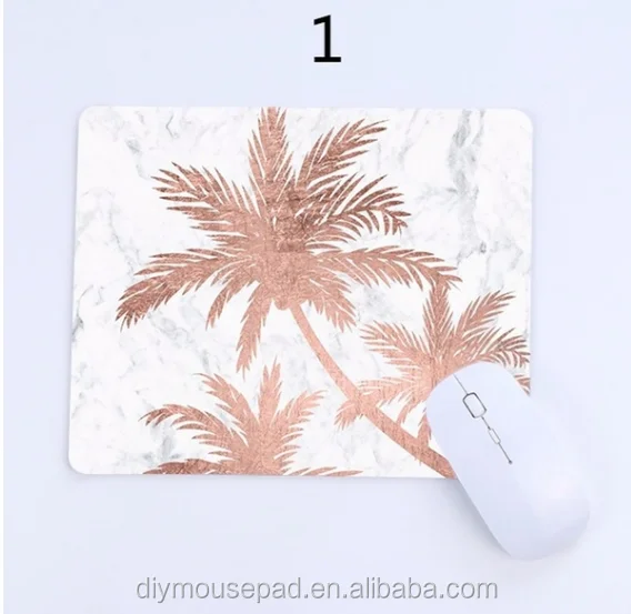 Rose Gold Mouse Pad Computer Notebook Gaming Mice Pads Marble Pattern ...