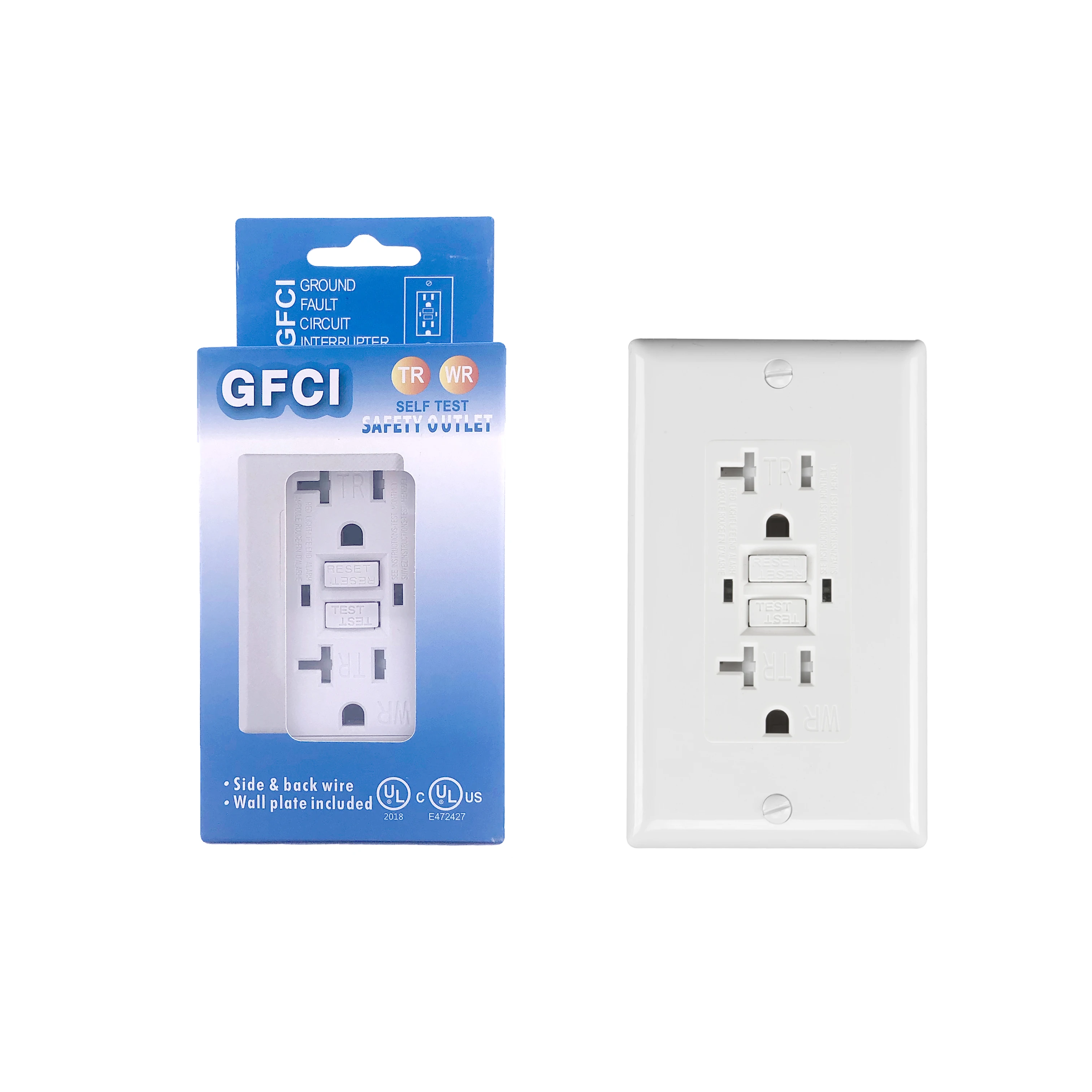 Plug Socket 20a Gfci Ground Fault Circuit Interrupter Wall Outlet 20 ...