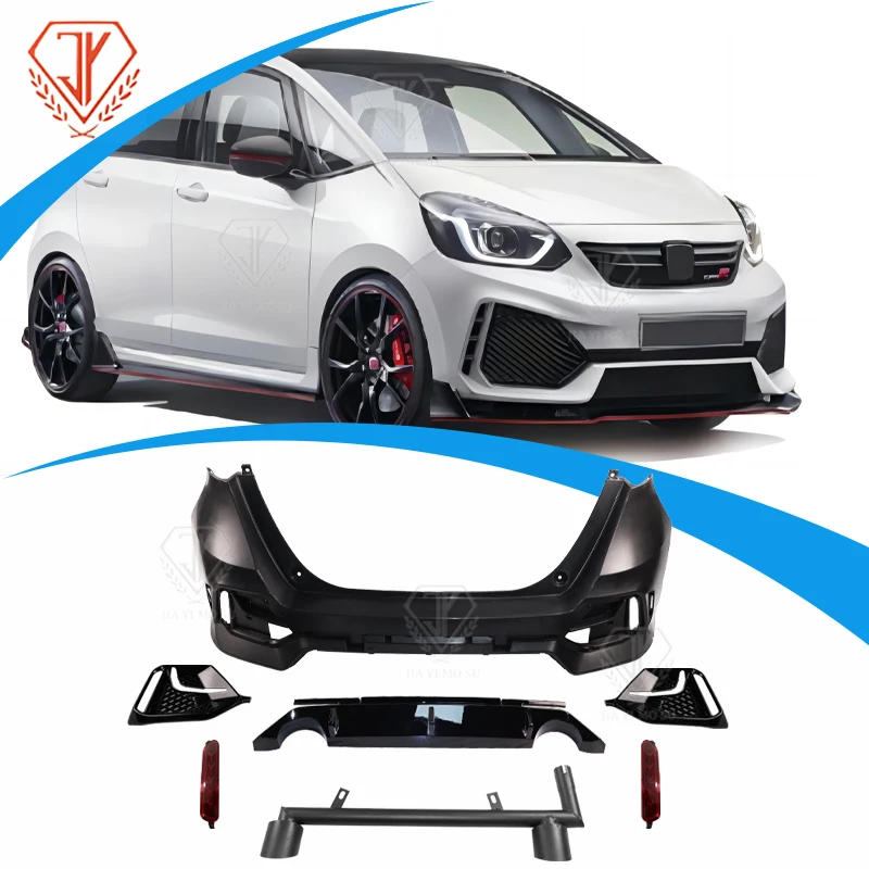 JY Brand Rear Bumper Rear Diffuser Grille Exhaust Pipe Fit Body Kit TR ...