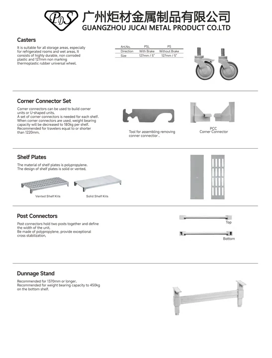 Pds Cold Room Kitchen Food Storage Rack Multi Environmental Plastic ...