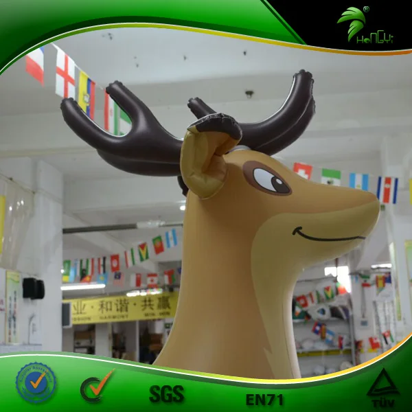 Inflatable Reindeer - Squeaky Christmas Decorative Balloon