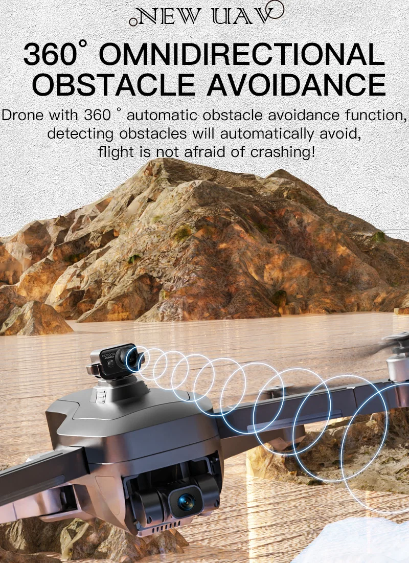 New193S Screen-Controlled 4K HD Drones Dual LED 3km Aerial Photography ...