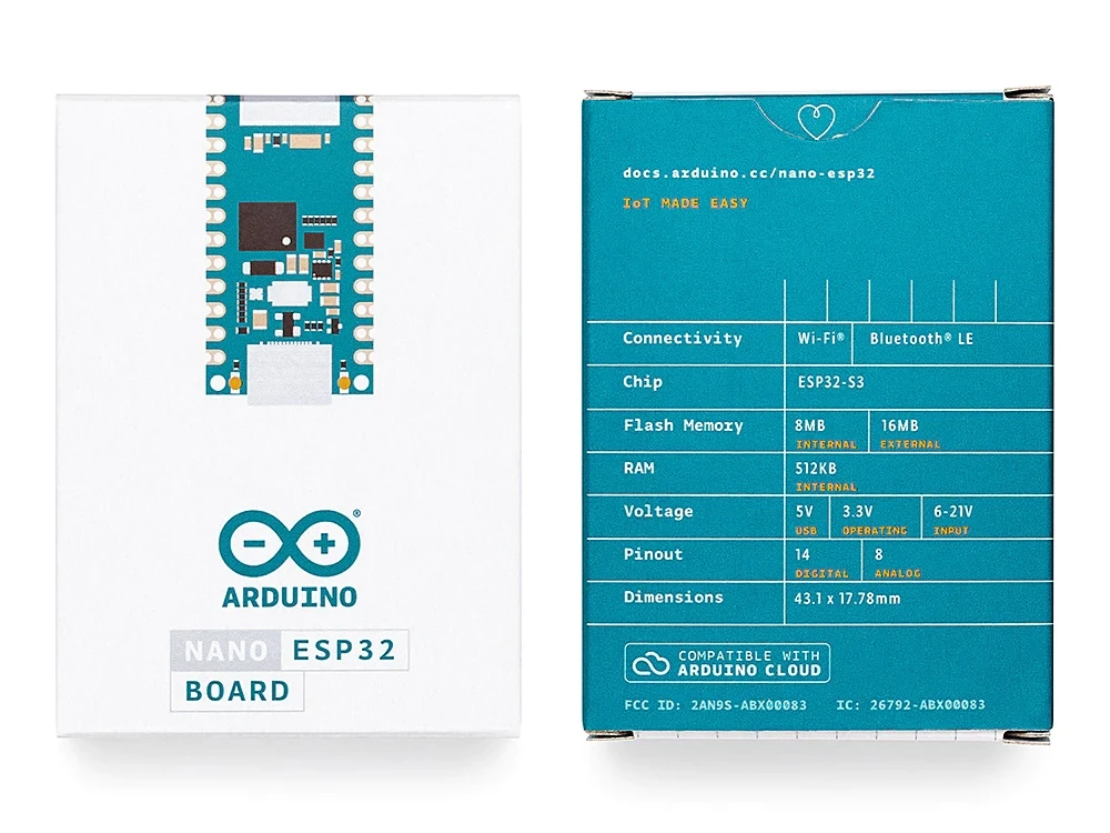Arduino Nano Esp32 Abx00092 U Blox Nora W106 Esp32 S3 Development Board Kit Buy Arduino Nano