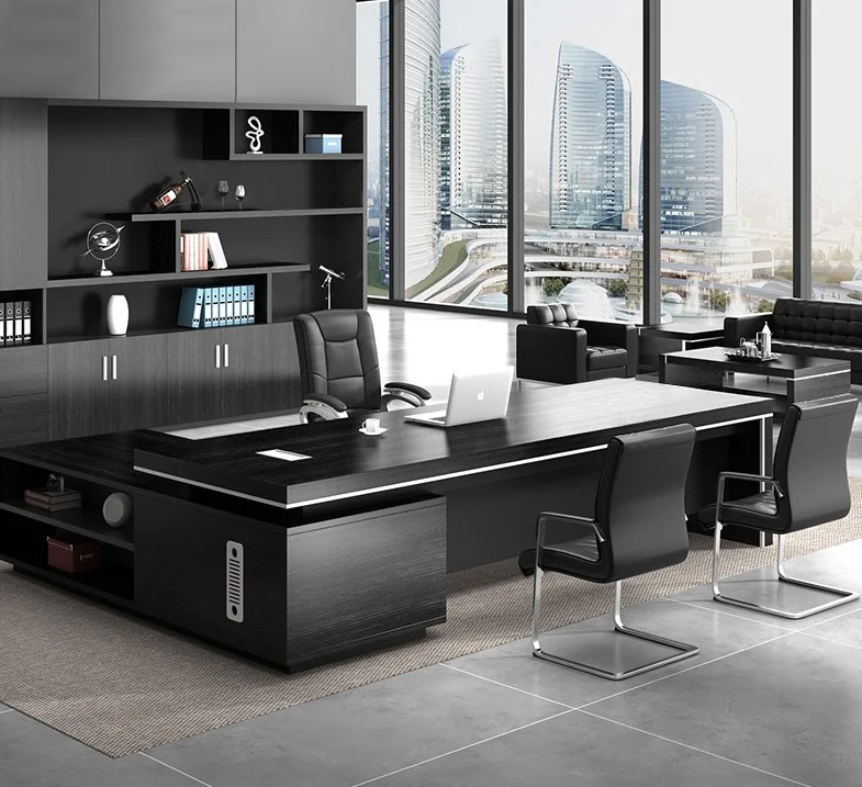 New Arrival Commerical Economic Executive Ceo Office Desk With Side ...