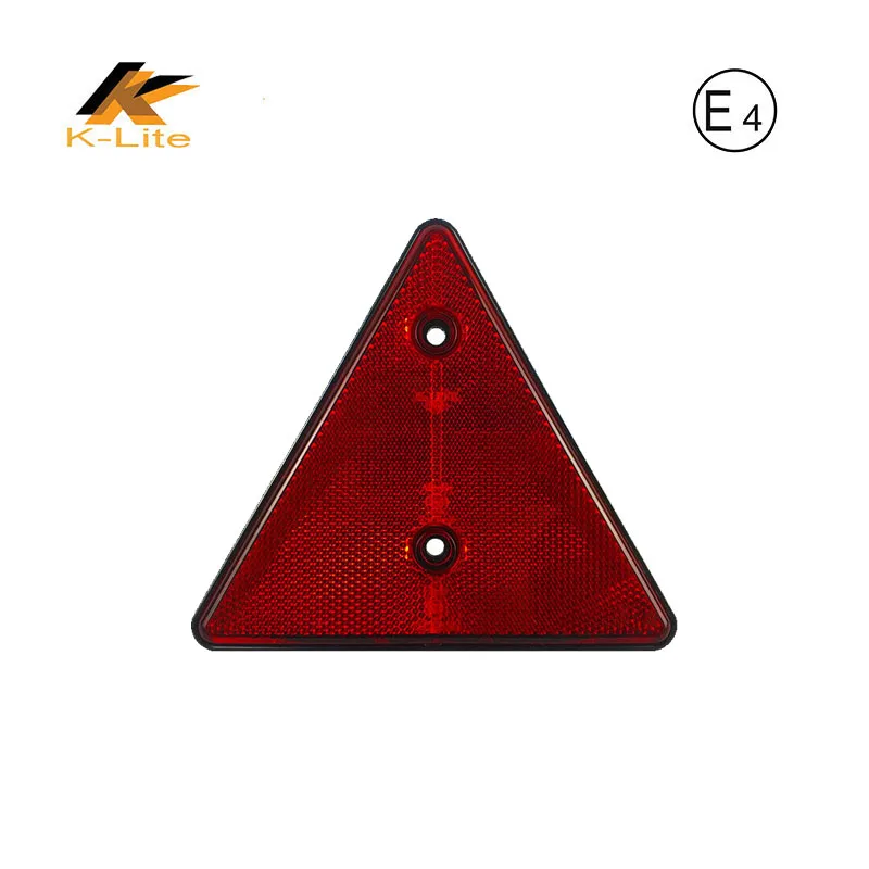 ECE PMMA Truck Trailer Rear Reflective Sticker Triangle Plastic Retro ...