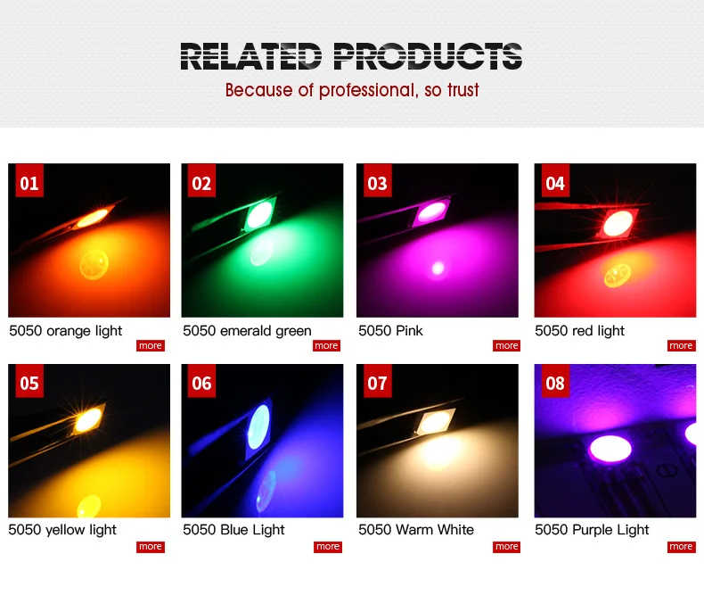 Smd 0807 0805rgb Tri-color Led Diode Built-in Ic Fast And Slowly ...